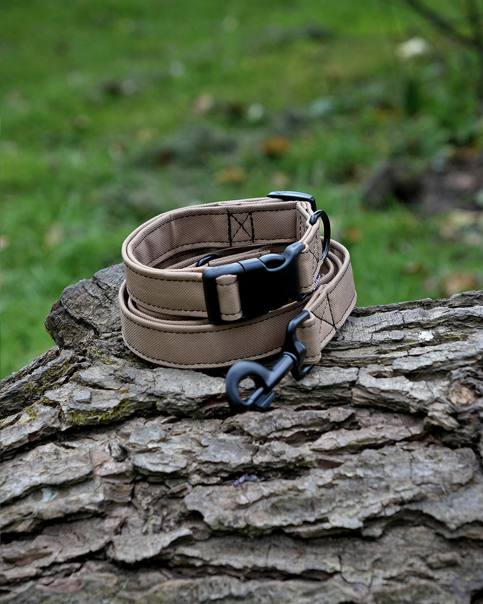 Wildbarc | Tan Canvas Dog Collar | Waterproof Dog Collar